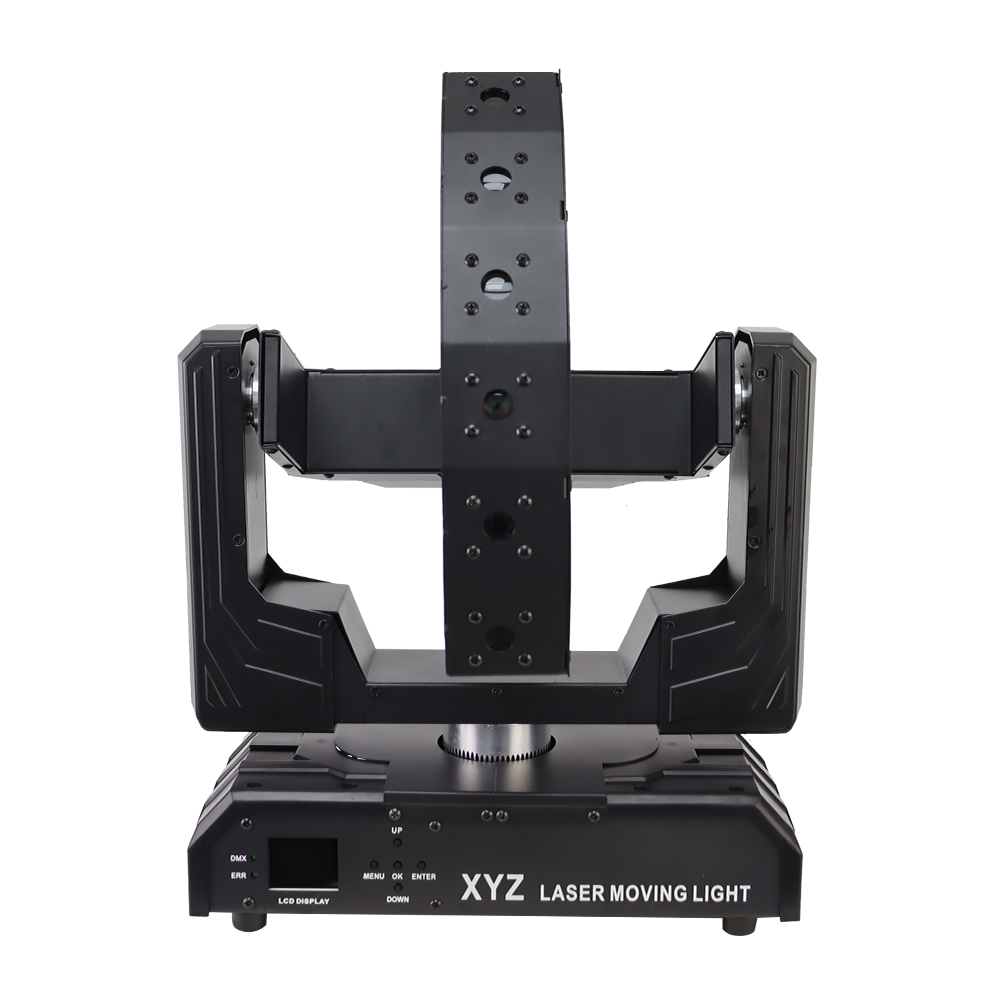 NEW 6 Eyes RGB Beam Laser Moving Head Light 6X500MW XYZ Axis Infinite ...
