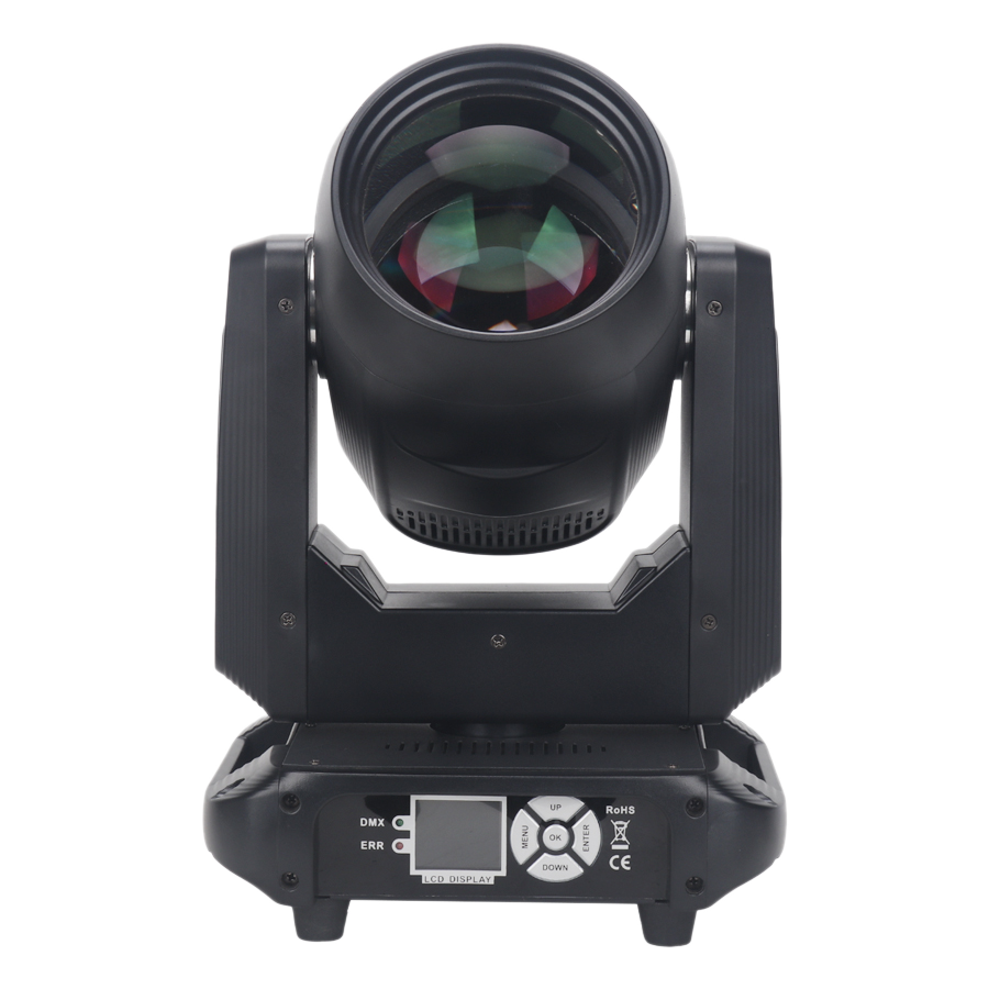 YUER NEW Mini 200W LED Moving Head Light Beam Spot 18 Rotating Prisms ...