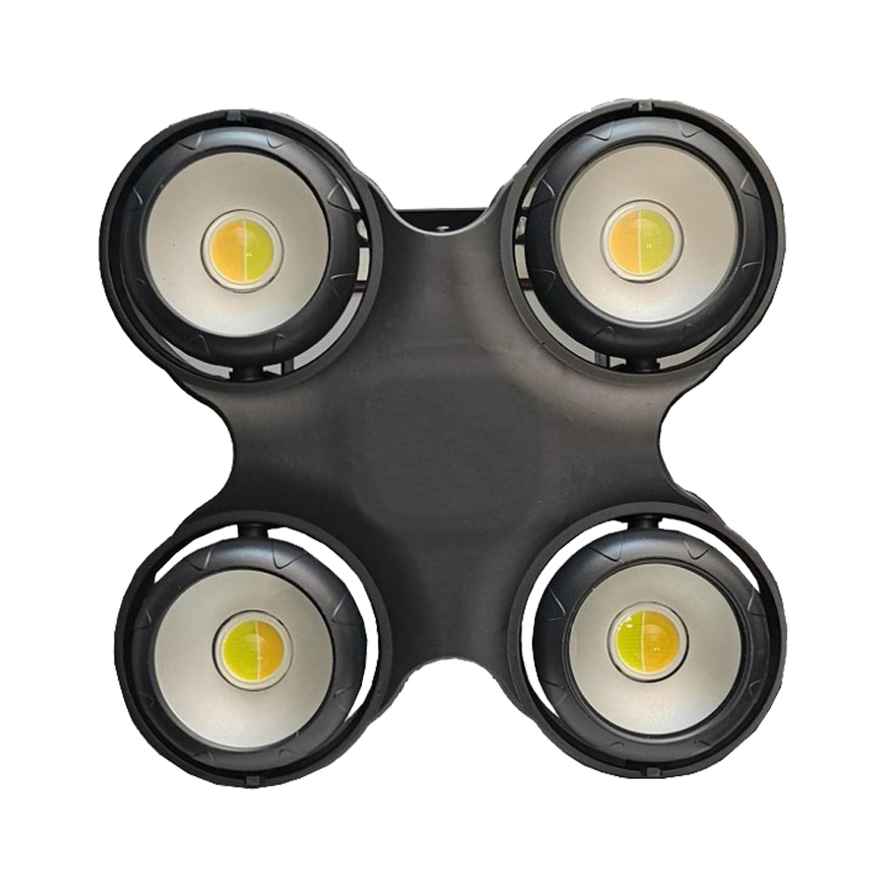4 Eyes LED Audience Light 4*100W Warm+Cool White 2IN1 COB For DJ Party ...