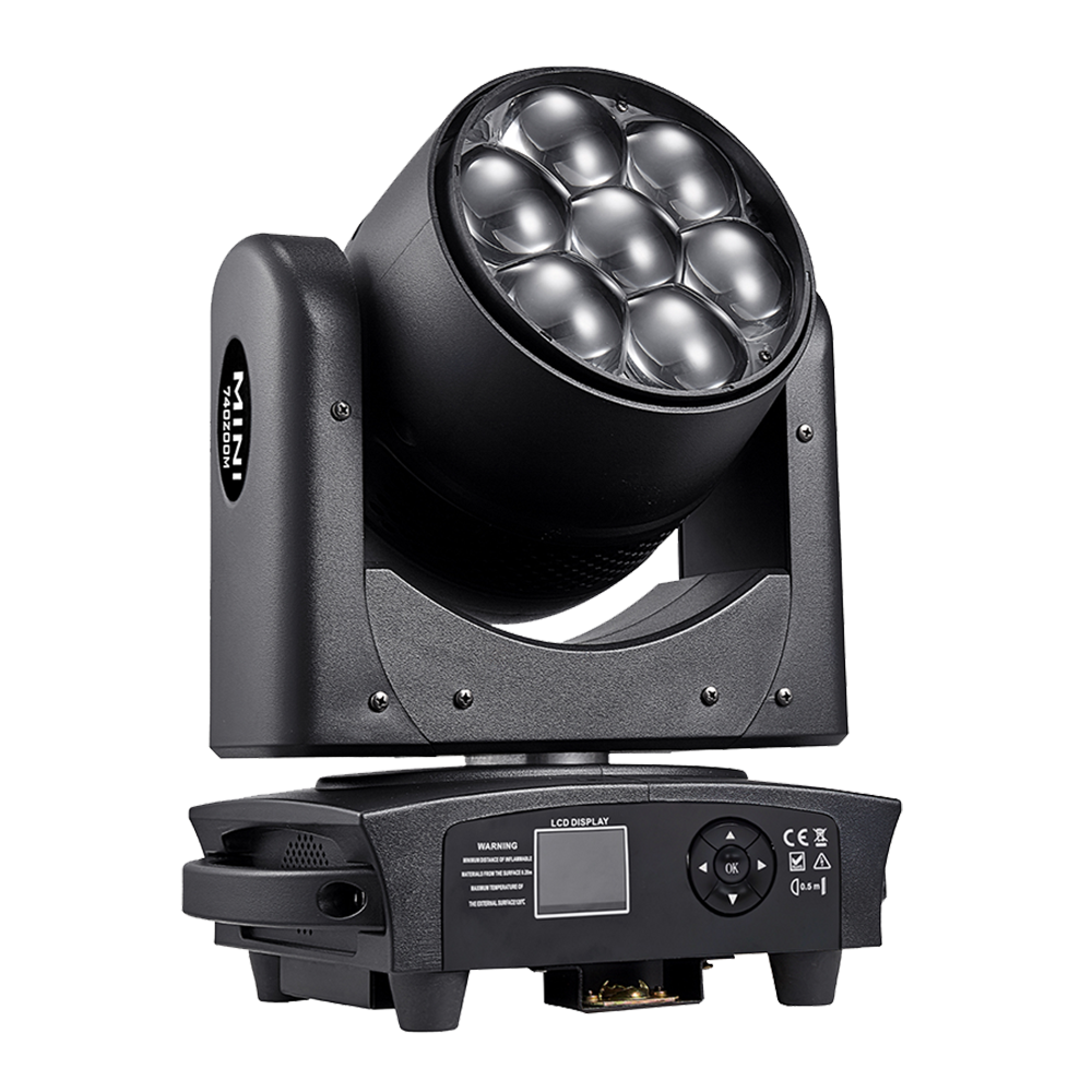 NEW Mold 7x40w Zoom Wash Beam LED Moving Head Lights RGBW Stage Light ...