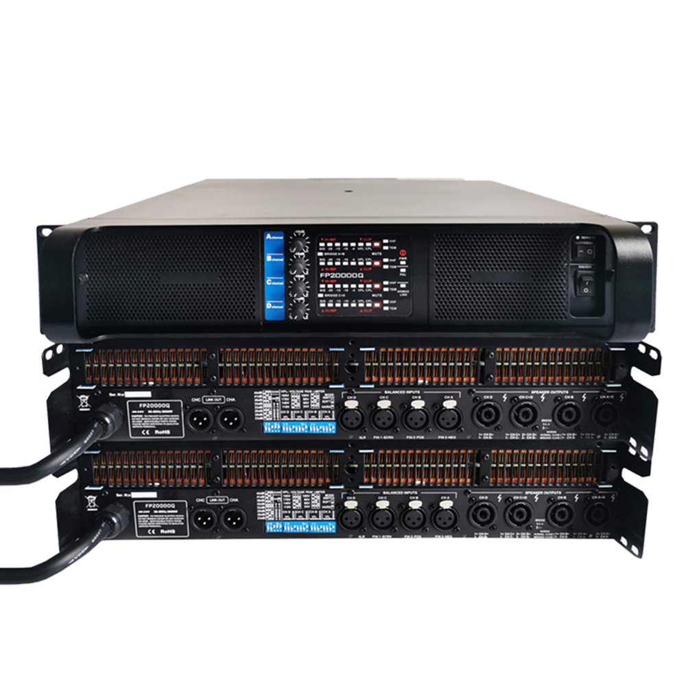 For Subwoofer YUER FP20000Q Professional Power Amplifier 4X2200W Class ...