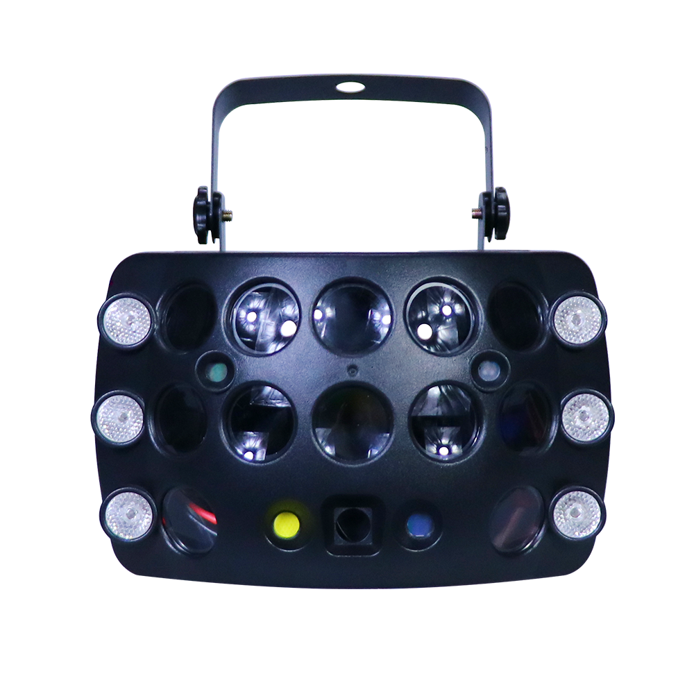 36W RGBW LED Moving Head Light with Lasers DMX-512 Control 14 Channels ...