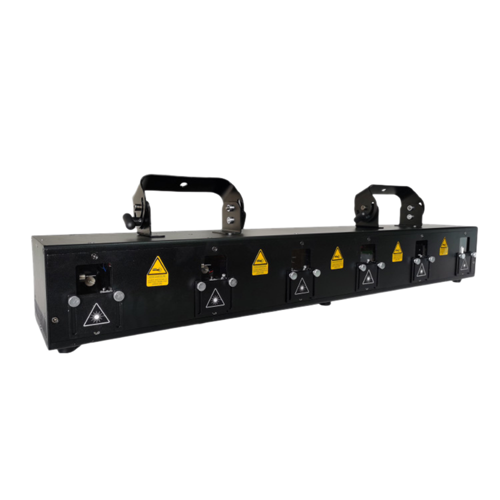 DJ RGB Laser 6 Heads 6X2W Laser Moving Head Light DMX512 Stage Effect ...
