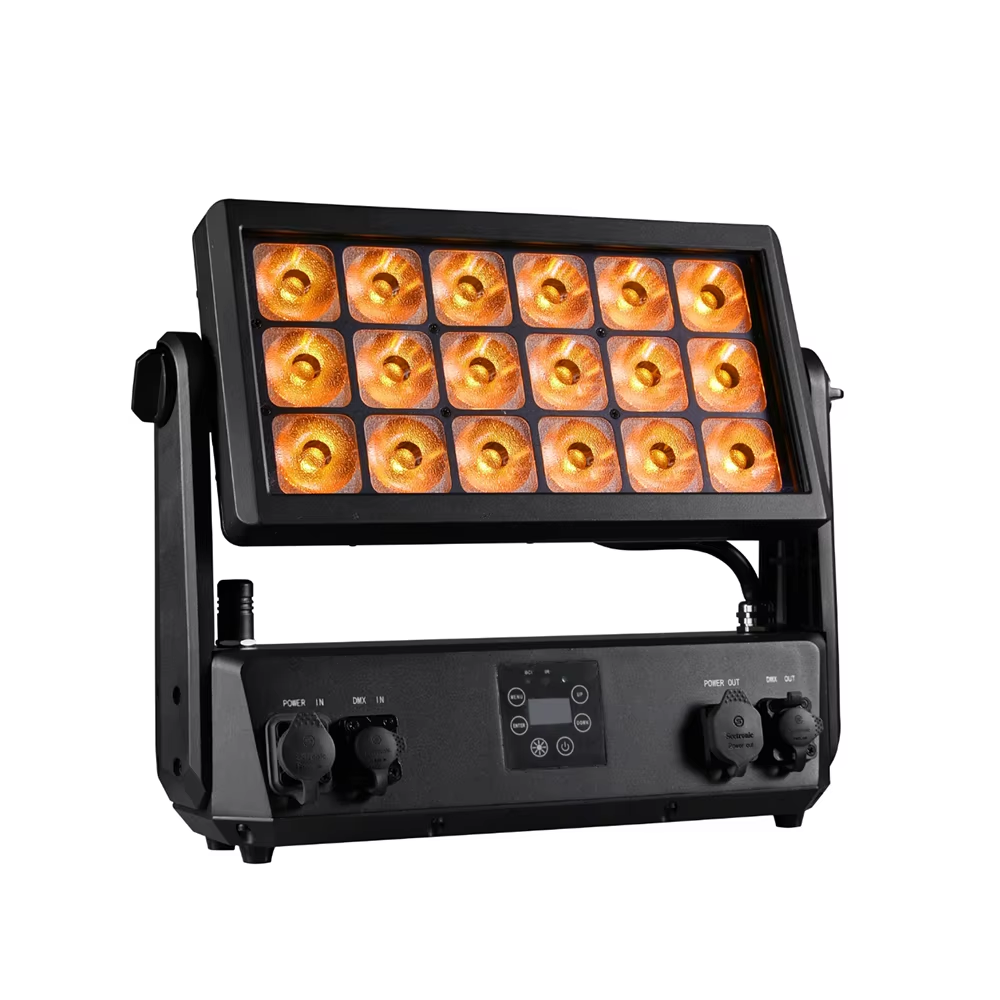 18x20W High Brightness LED Battery-Powered Spotlight with DMX512, OLED ...